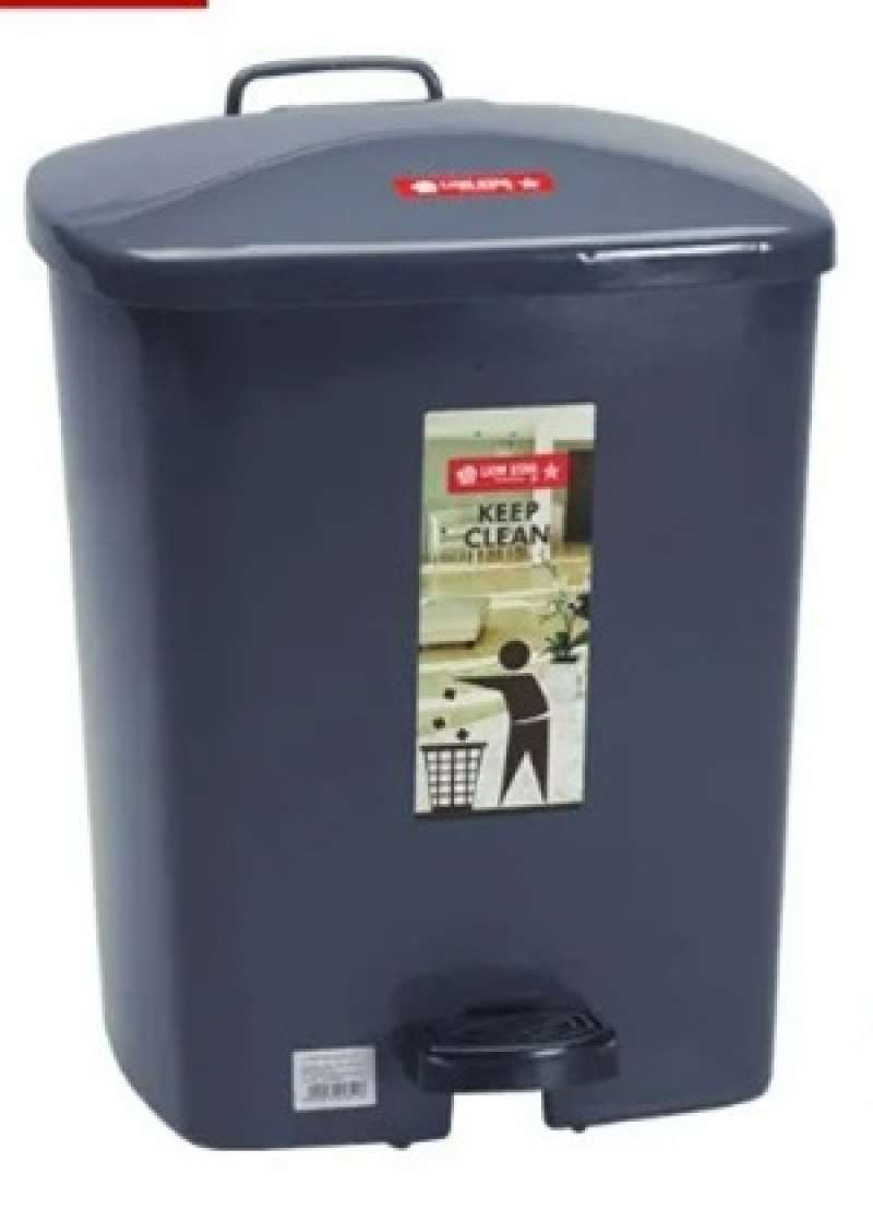 Jual Lion Star C-7 Tempat Sampah Injak Segi Square Dust Bin 14 Liter / Tempat Sampah Injak Segi ...