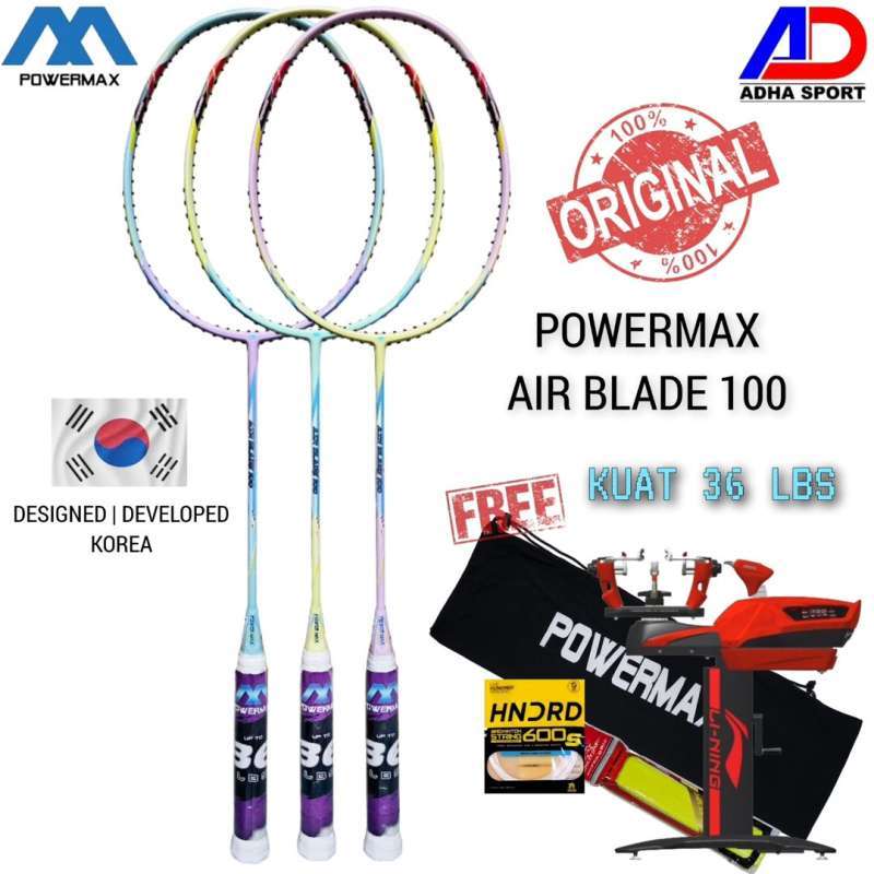 Promo Raket Badminton Powermax Air Blade 100 Original Raket Bulutangkis ...