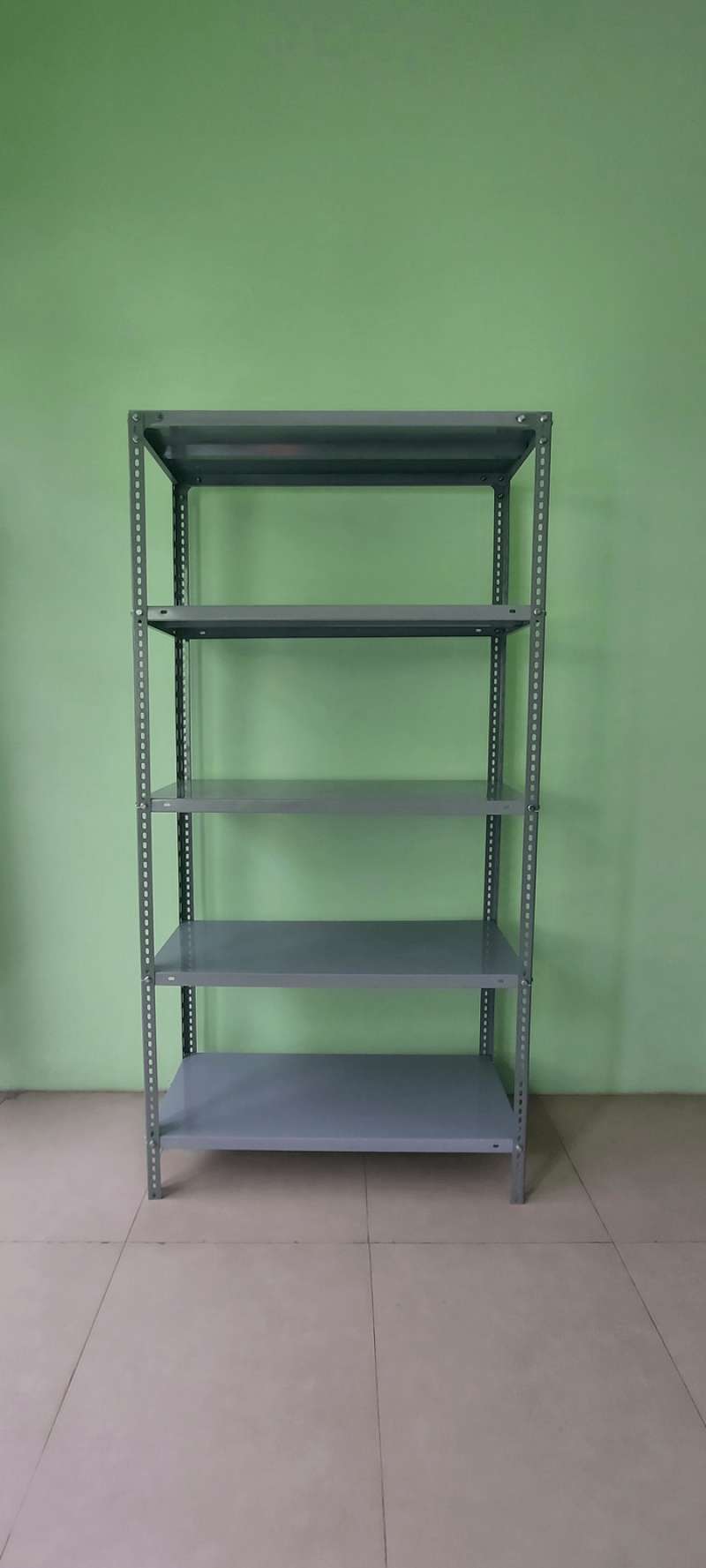 Promo Rak Besi Siku 5 Ambalan Susun Plat Minimalis Serbaguna 100 X 50 X ...