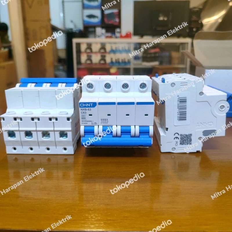 Promo Mcb 1a 2a 4a 6a 10a 16a 20a 25a 32a 40a 50 63a 4phase 6ka Chint New - 25a Diskon 50% Di ...