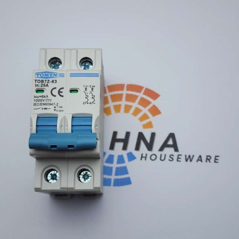 Promo Mcb Dc 2p Tomzn 1000v C16 16a Circuit Breaker Solar Panel Surya - 25a Diskon 50% Di Seller ...