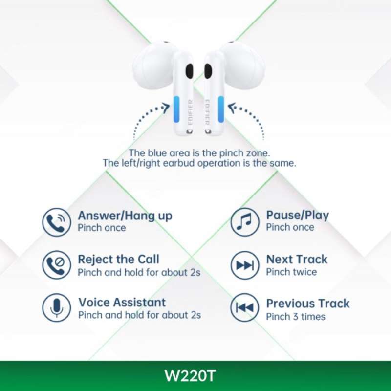 Promo Edifier W220t True Wireless Earbuds With Snapdragon Sound - Biru ...