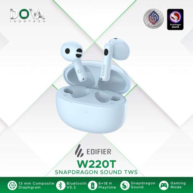Promo Edifier W220t True Wireless Earbuds With Snapdragon Sound - Biru ...