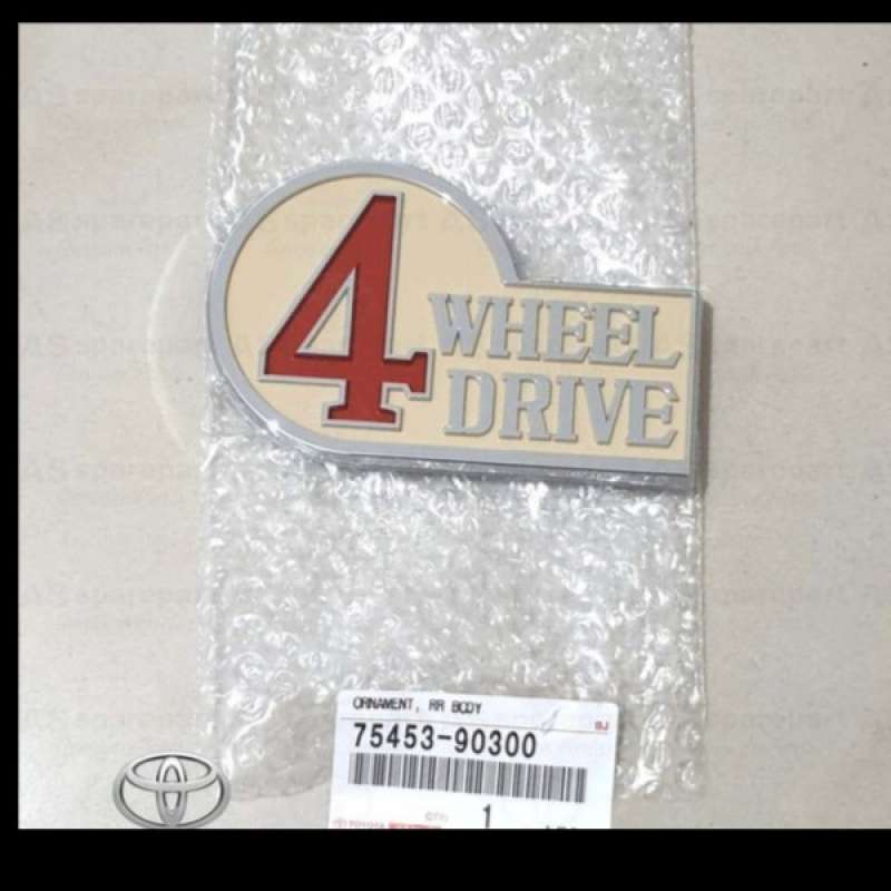 Promo Emblem Plate 4 Wheel Drive Belakan 75453-90300landcruiser Hardtop ...