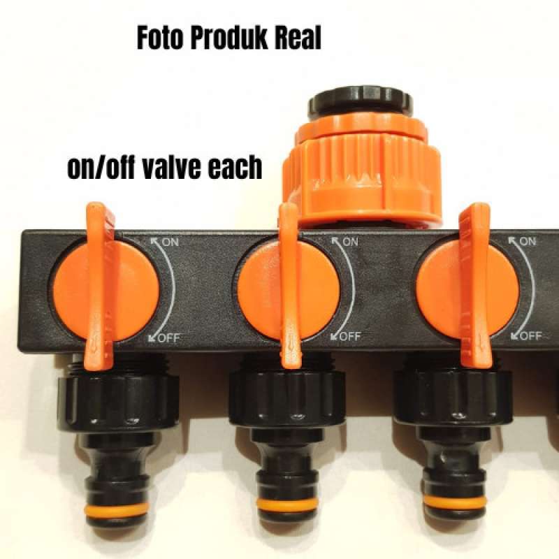 Promo Promo - 4 Way Valve Water Diversion Controller Garden Hose Pipe ...