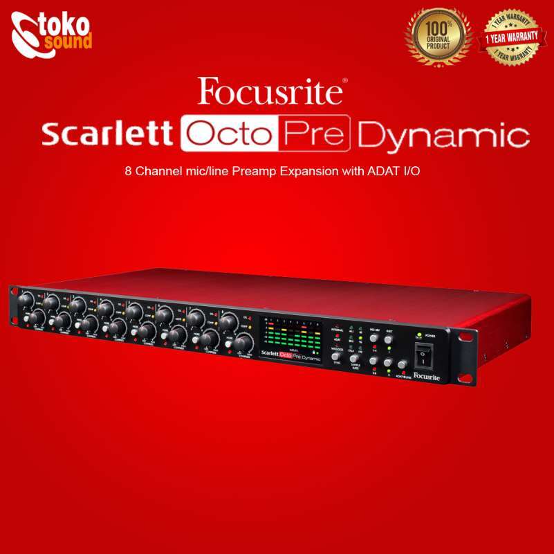 Jual Focusrite Scarlett Octopre Dynamic Microphone Preamp Di Seller ...