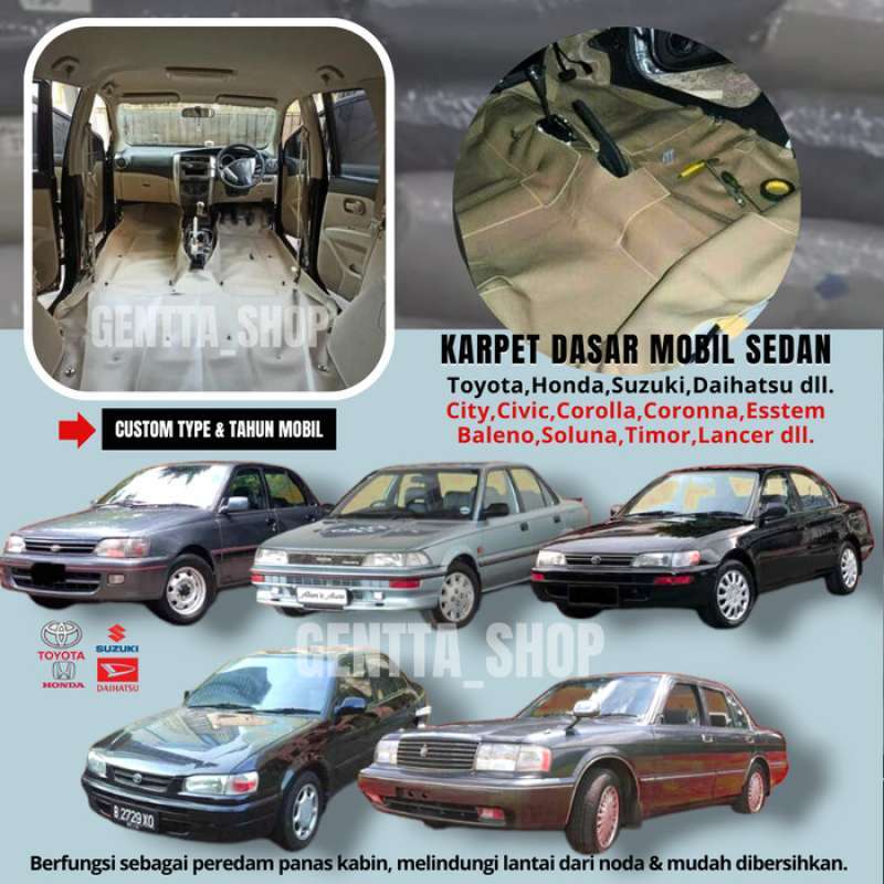 Promo Karpet Dasar Mobil Sedan City,, Timor Dll All-new Type - Custom ...