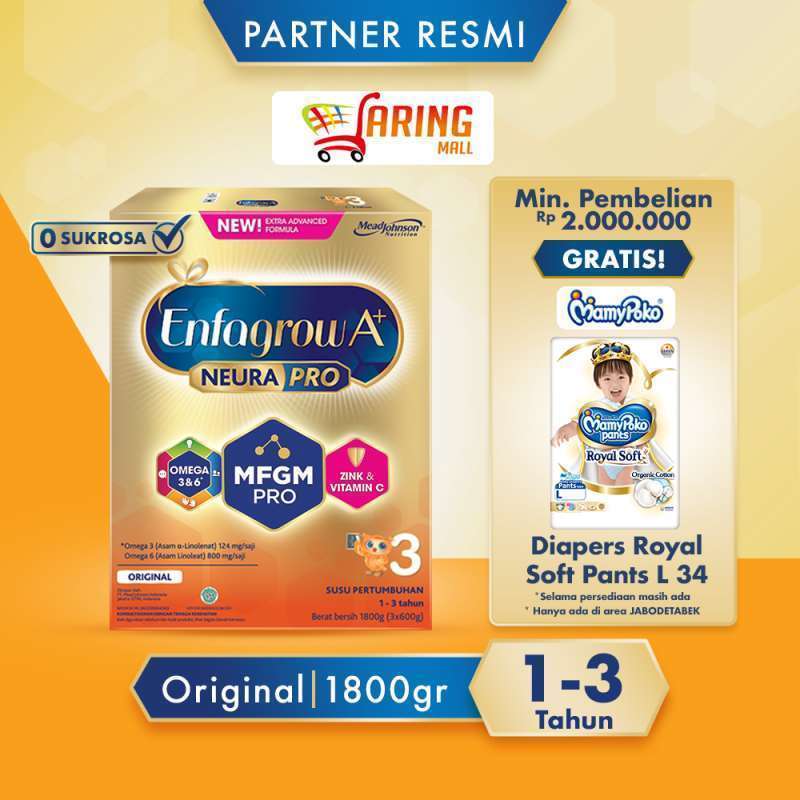 Jual Mkf Cp - Enfagrow A+3 Rasa Original 1800 Gram Di Seller Jaring Mall - Mom&kids Fair Offline ...