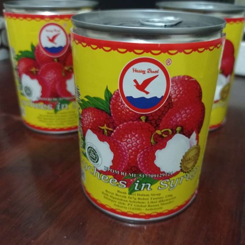 Jual Lychee Fruit In Syrup Can / Leci Buah Kaleng Merk Herring 1 Dus ...