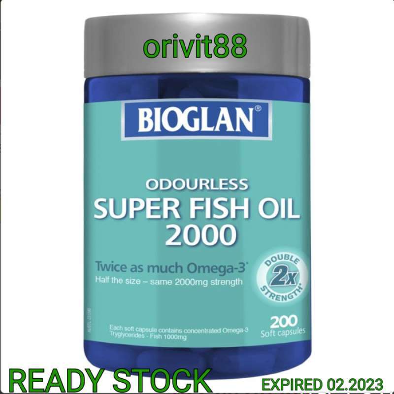 Promo Bioglan Super Fish Oil 2000mg 200 Kapsul Diskon 33% Di Seller ...