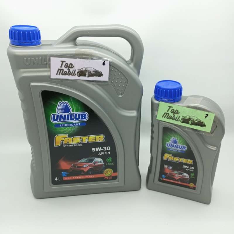 Promo Oli Mesin Unilub Faster Synthetic Oil Sae 5w-30 Api Sn - 4 Liter ...