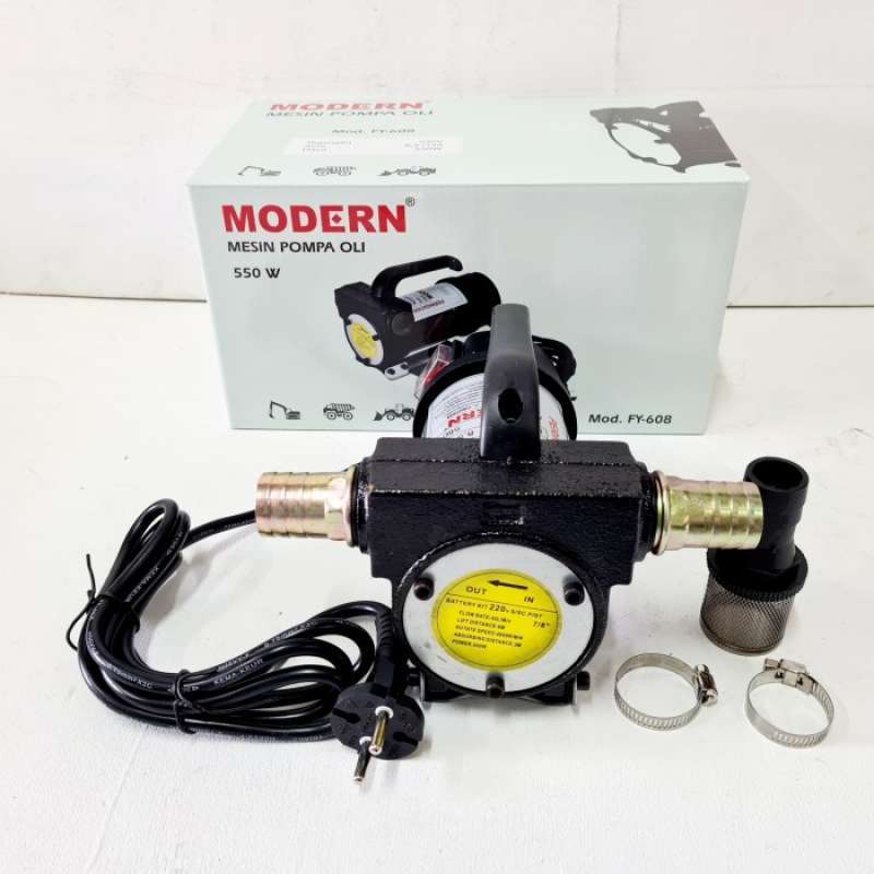 Promo Pompa Oli Listrik Untuk Sedot Oli Solar Bensin Modern Fy608 ...
