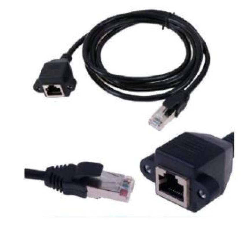 Jual Rj45 Male To Female Cable Adapter Panel Chasis Sasis Utp Lan Cat ...