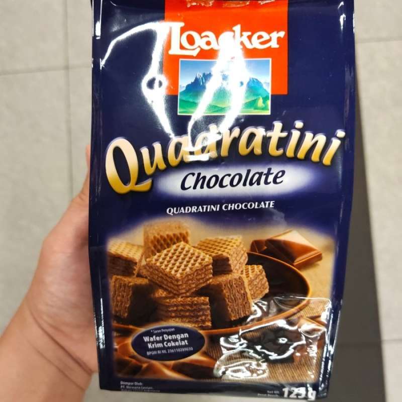 Jual Loacker Quadratini Chocolate (wafer Dengan Krim Cokelat) 125gr Di ... Jual Loacker Quadratini Chocolate (wafer Dengan Krim Cokelat) 125gr Di ...