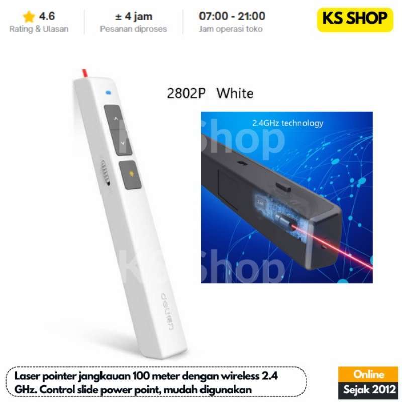 Promo 100% Produk Ori Laser Pointer Warna Merah Presentasi Powerpoint Windows Mac Android Diskon ...