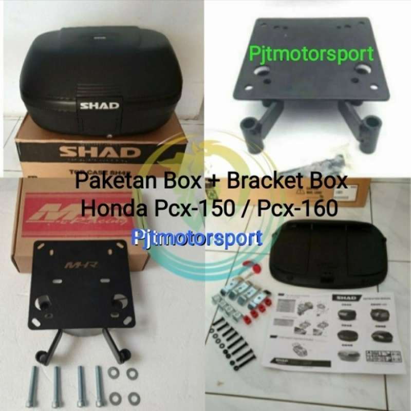 Promo Box Shad Top Box Sh-42 Pcx-160 / Pcx-150 Breket + Box Paketan ...