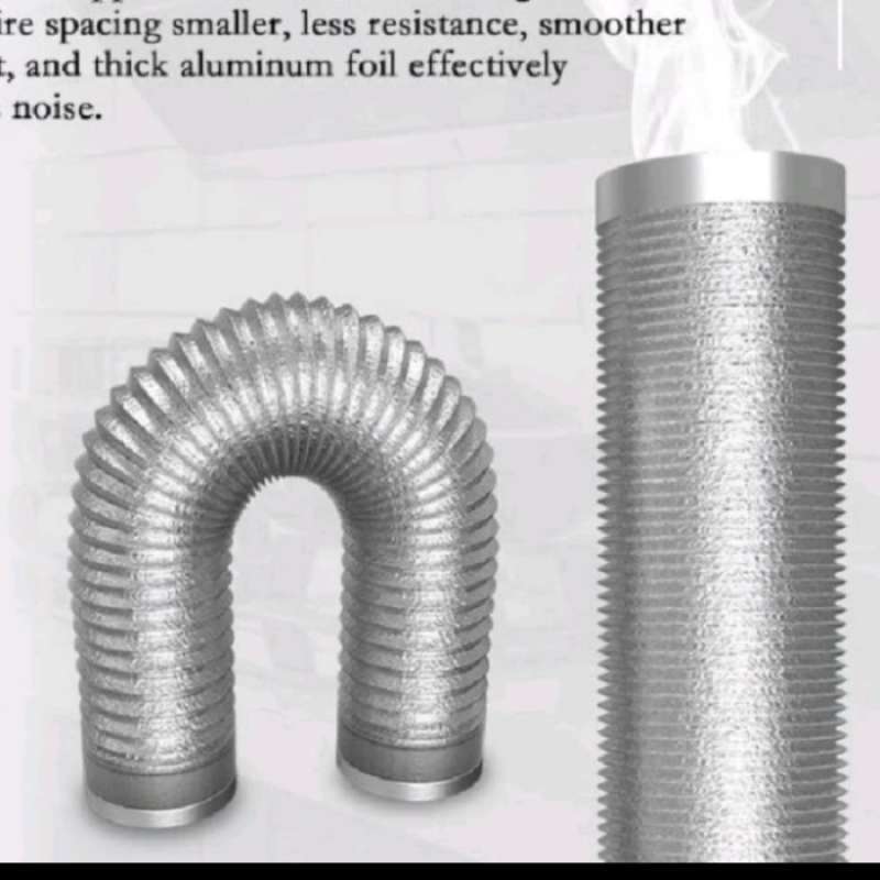 Promo Pipa Exhaust 10 Meter 10 Inchi Flexible Cerobong Asap - 14 Inchi ...