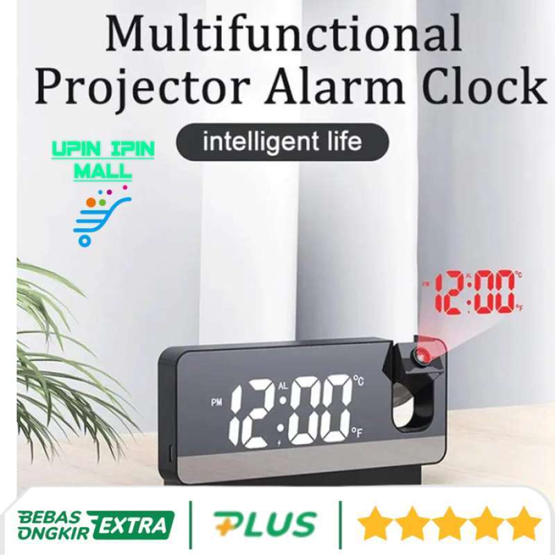 Promo Jam Meja Jam Alarm Digital Cermin Proyektor Temperature - S282a ...