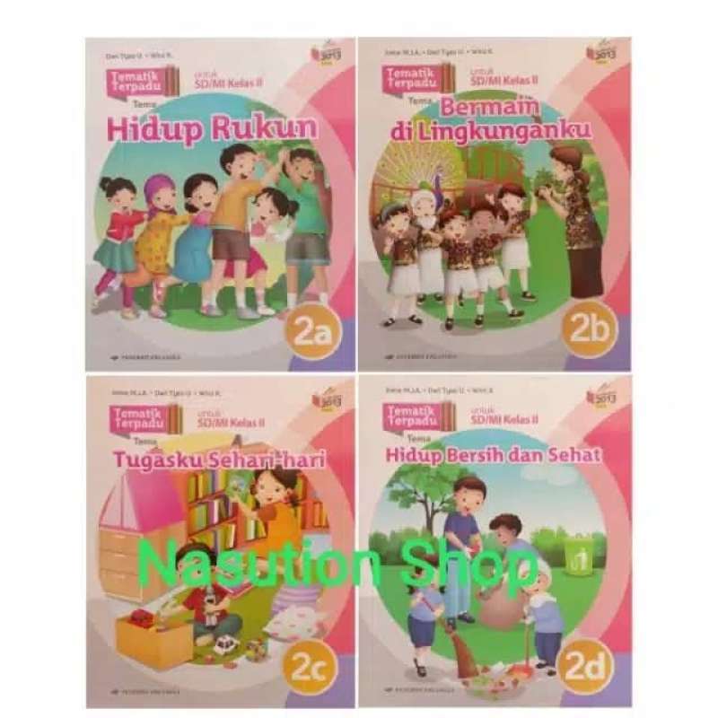 Promo Buku Tematik 2a, 2b, 2c, 2d, 2e, 2f, 2g, 2h Kelas 2 Sd Erlangga - Tematik 2a Multicolor ...