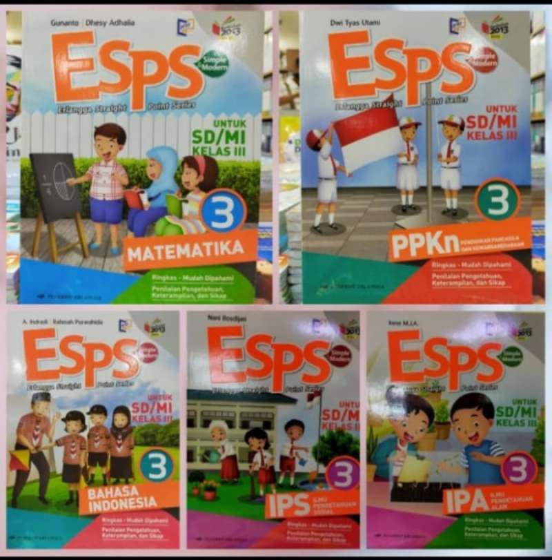 Promo Esps Kelas 3 Sd Ipa Ips Bahasa Indonesia Matematika Ppkn Edisi ...