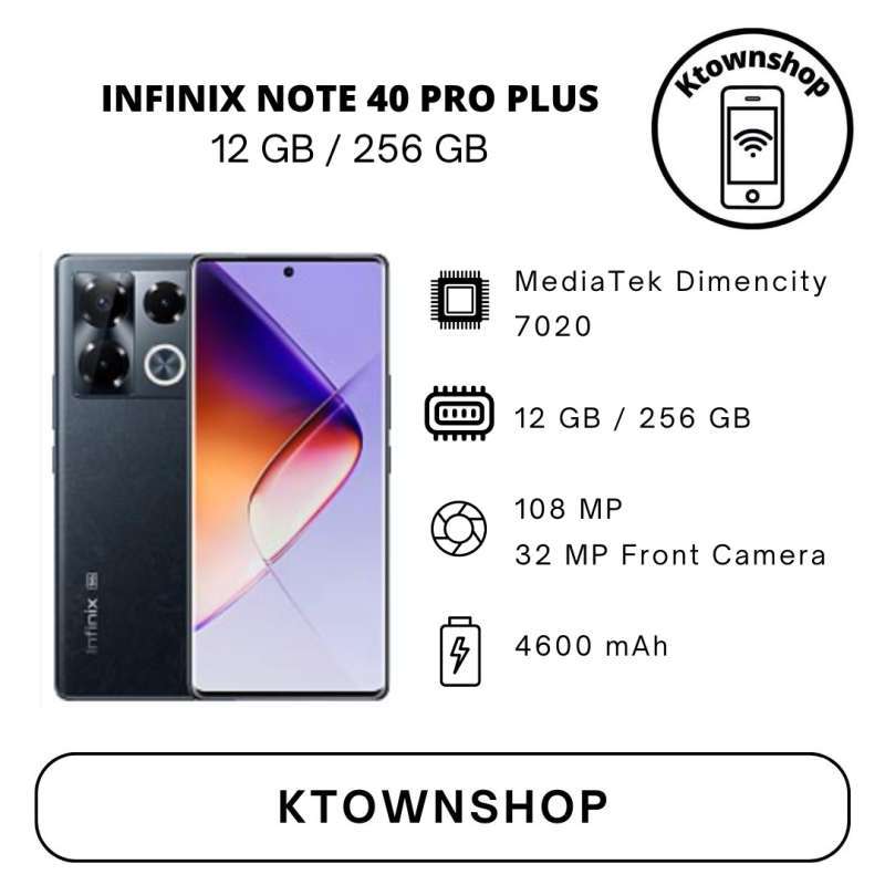Jual Infinix Note 40 Pro Plus 5g 12/256gb Garansi Resmi Di Seller Ktownshop - Semolowaru, Kota ...