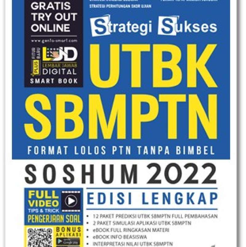 Promo Buku Latihan Soal Strategi Sukses Utbk Sbmptn Saintek Dan Soshum 2022 Diskon 32% Di Seller ...