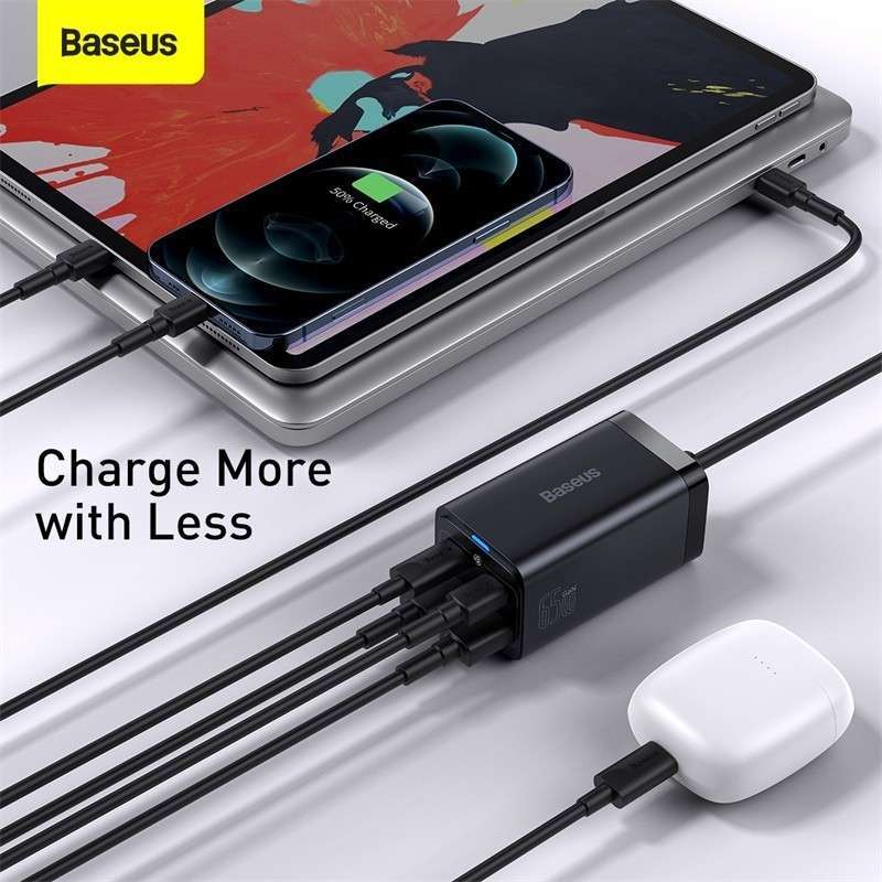 Promo Baseus Kepala Charger Gan3 Pro 65w Fast Charger 4in1 Adaptor Usb ... Promo Baseus Kepala Charger Gan3 Pro 65w Fast Charger 4in1 Adaptor Usb ...