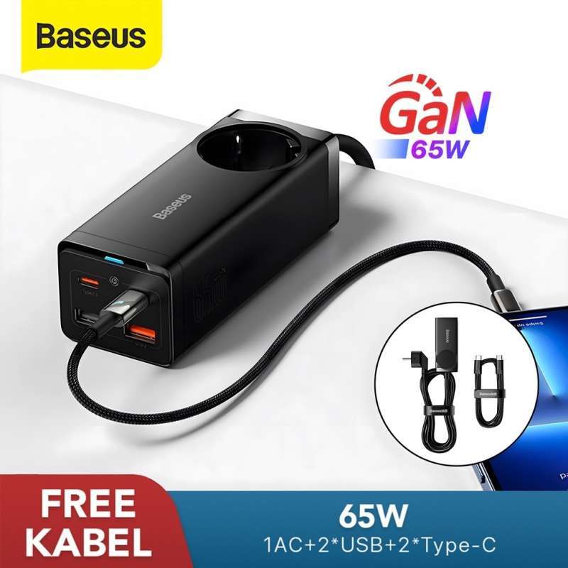 Promo Baseus Kepala Charger Gan3 Pro 65w Fast Charger 4in1 Adaptor Usb ... Promo Baseus Kepala Charger Gan3 Pro 65w Fast Charger 4in1 Adaptor Usb ...
