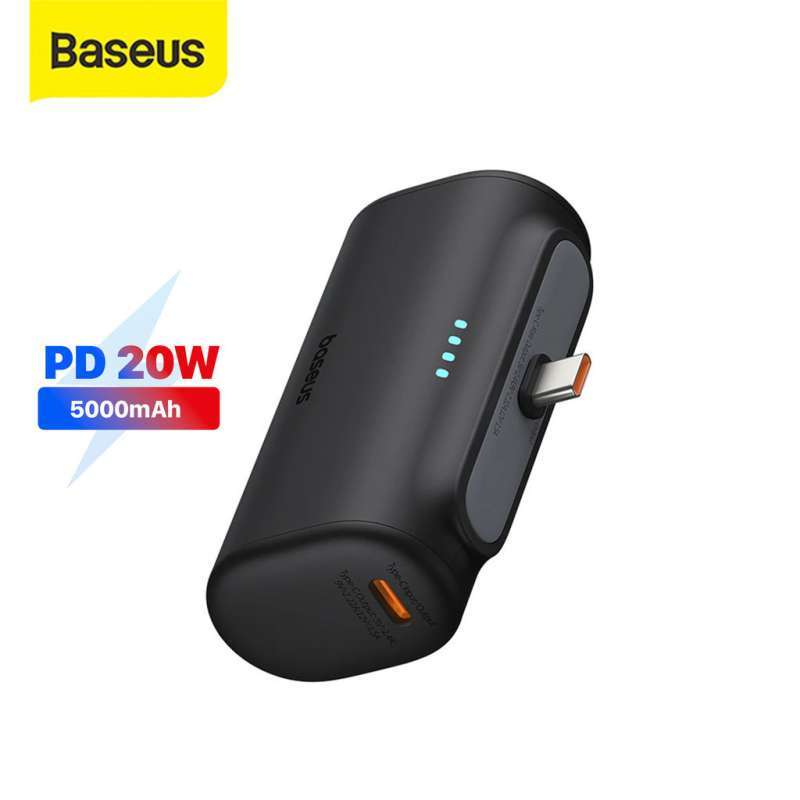 Promo Baseus Power Bank Mini Compact Fast Charging Pd 20w Type-c ...