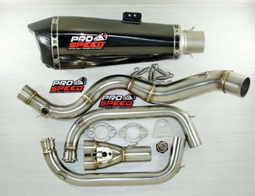 Promo Knalpot Prospeed Versys250 Black Fullsystem Diskon 2% Di Seller ...