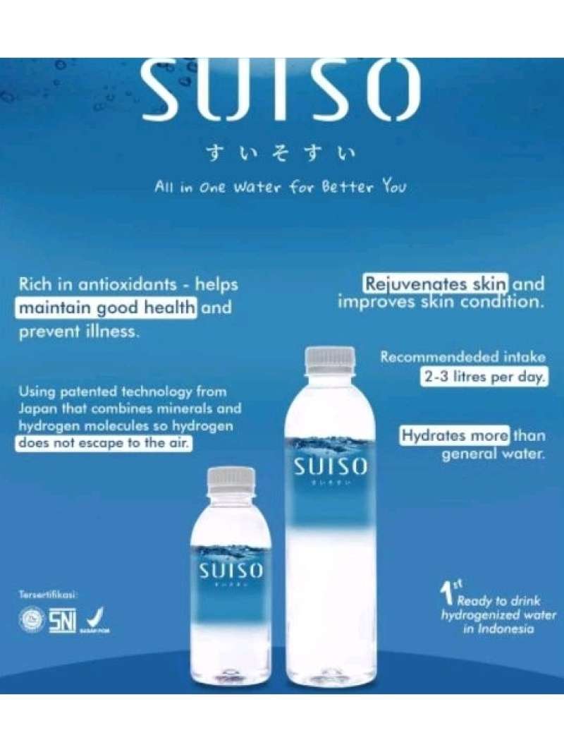 Jual Suiso Hydrogen Water 500ml X20 Bottle Di Seller Vexa's Online Shop ...