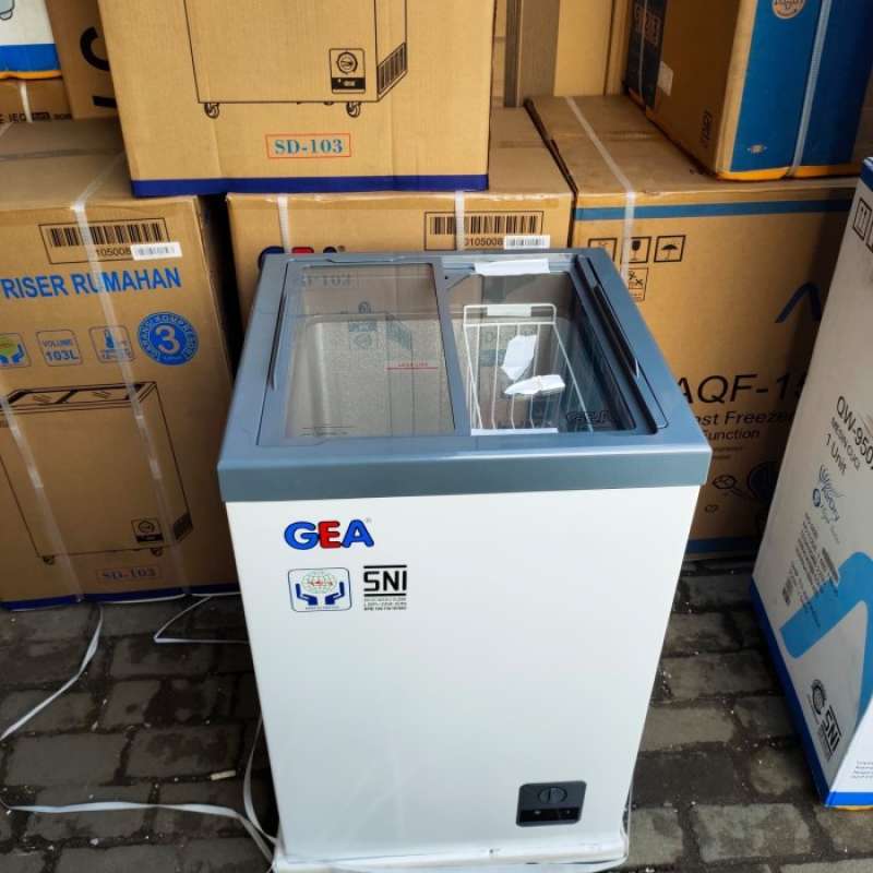 Promo Frezer Box Gea Sd 103 Slidiing Door Diskon 23% Di Seller Cuanz ...