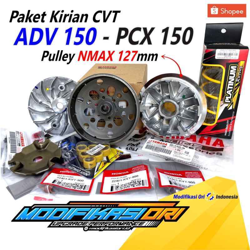 Jual Paket Big Pulley Pcx - Adv 150 Kirian Nmax Paket Cvt Pcx 150 127 ...
