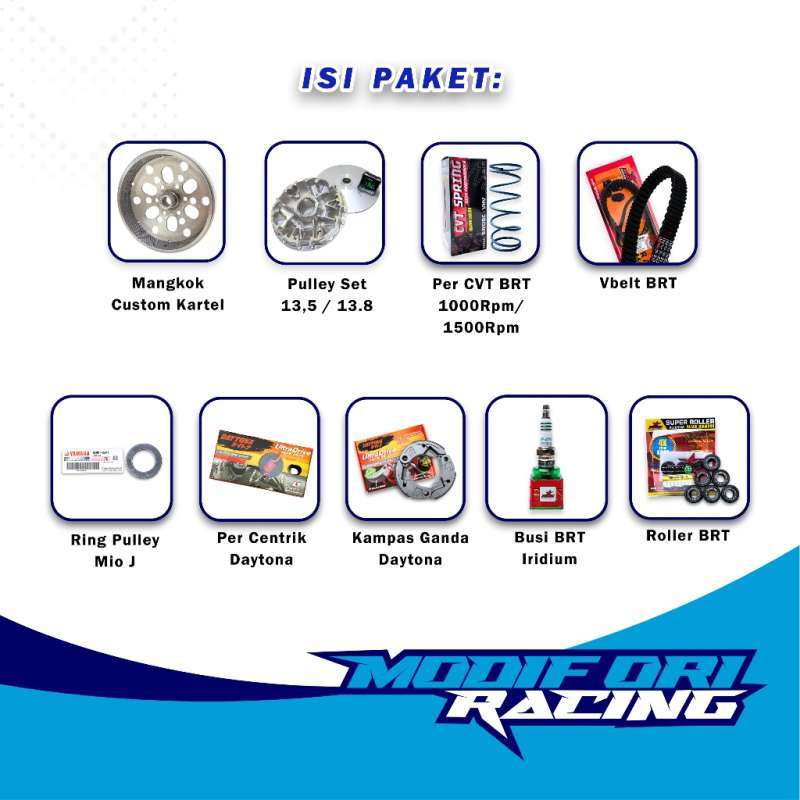 Jual Paket Cvt Full Brt Daytona Vario 150-125 Paket Komplit Super Full ...