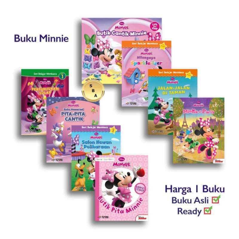 Promo Buku Minnie Mouse Cerita Anak Belajar Membaca Erlangga - Salon ...