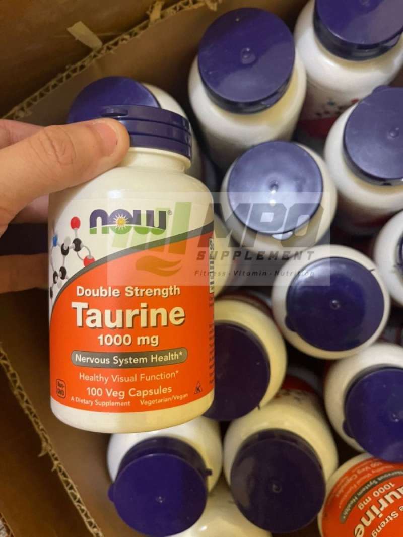Promo Now Foods Double Strength Taurine 1000mg (100vegcaps) Nervous ...