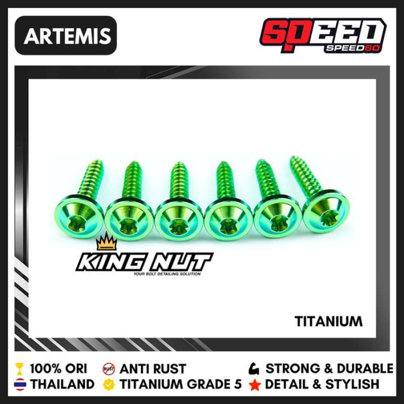 Promo Baut Titanium Body Yamaha Nmax King Nut Grade 5 Diskon 33% Di ...