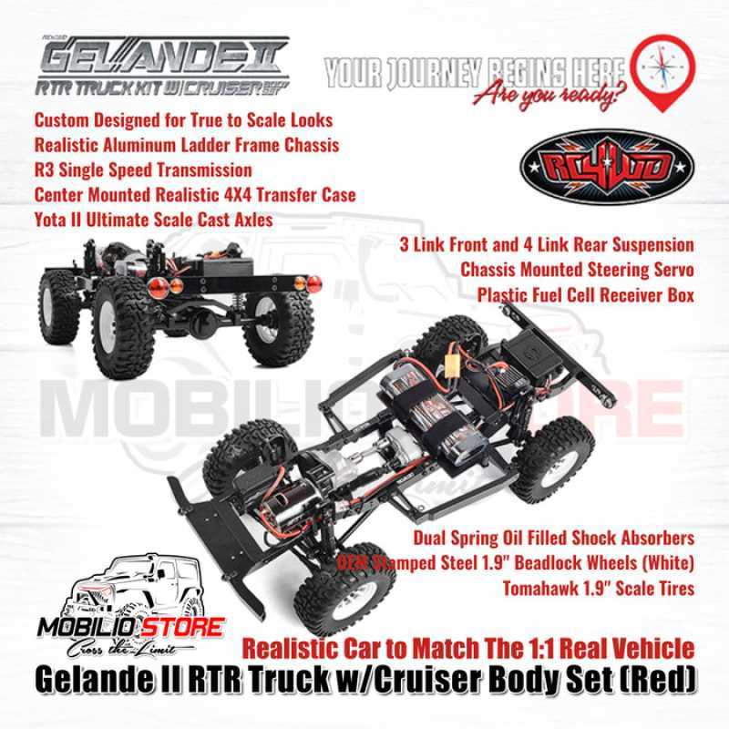 Promo Rc4wd Gelande Ii Rtr Truck Cruiser Body Set Red Rc Crawler Fj40 ...