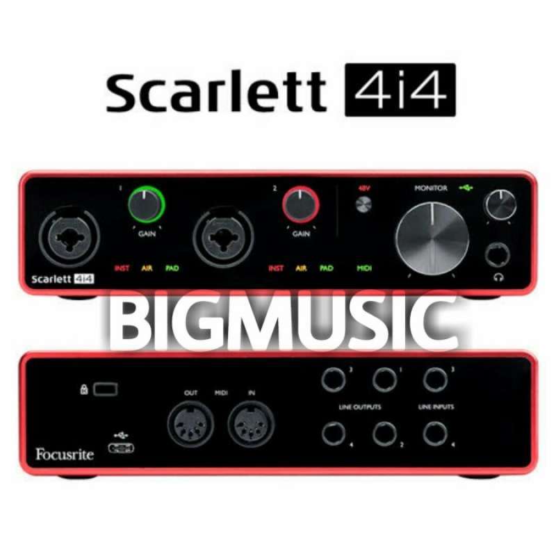 Promo Focusrite Scarlett 4i4 3rd Gen Usb Audio Interface Diskon 23% Di ...