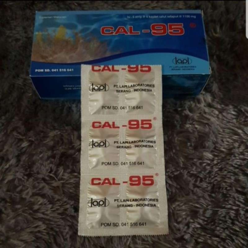 Promo Cal-95 1 Box 30 Kaplet Suplemen Kesehatan Tulang/ibu Hamil Dan ...
