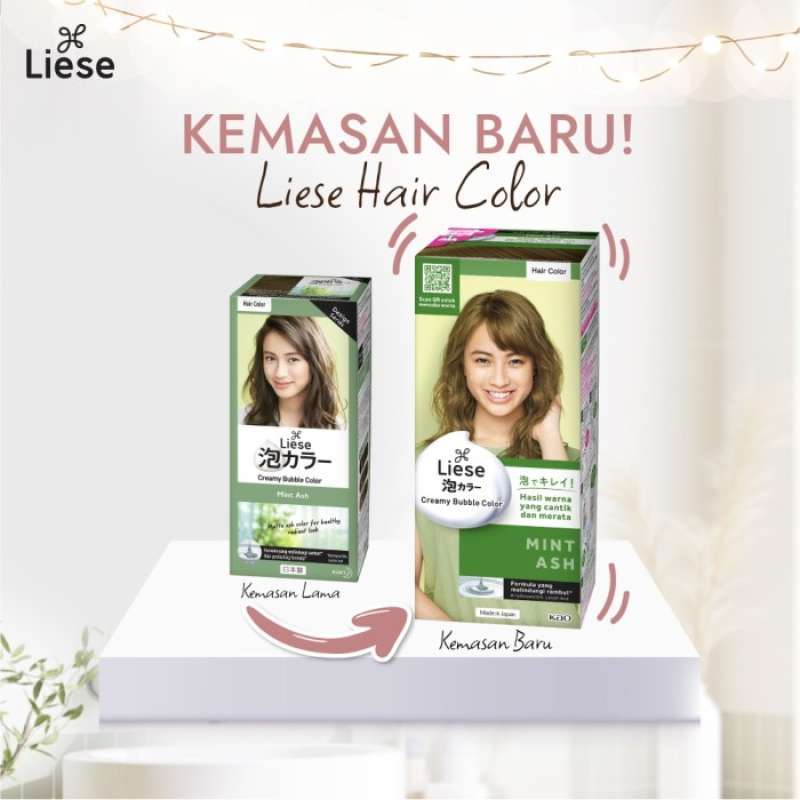 Promo Liese Bubble H Color Foam Cat Rambut Permanent - Mint Ash Diskon ...