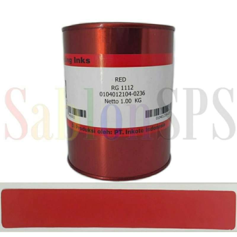Promo Tinta Royal Guard Merah Red Rg 1112 Tinta Sablon Pvc 1kg Diskon ...