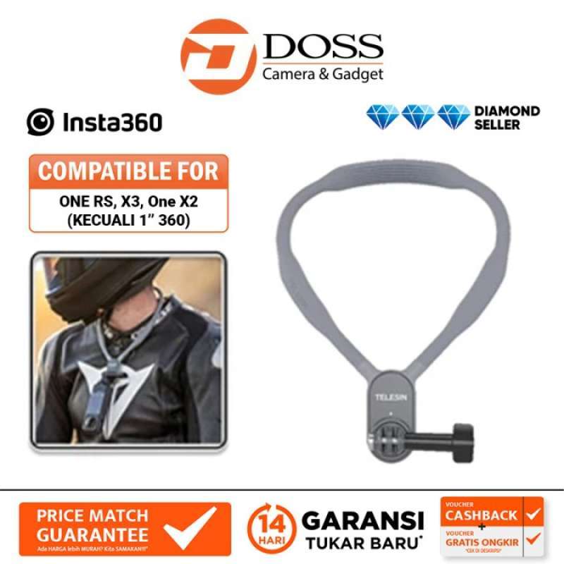 Jual Insta360 Telesin Magnetic Neck Holder Mount For Go 3/x3/one Rs/one ...