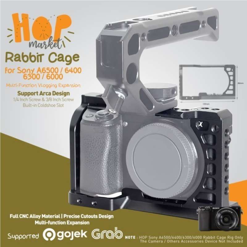 Jual Hop Grc-a6000 Cage Rig For Sony A6000 A6300 A6400 A6500 Plate ...