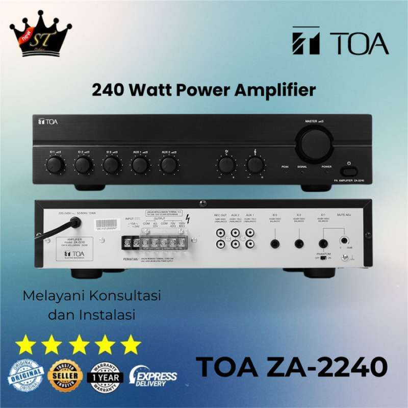 Jual Toa Za-2240 Za2240 Power Amplifier 100v 240 Watt 100 Volt Amply Ampli Di Seller Owl Store ...