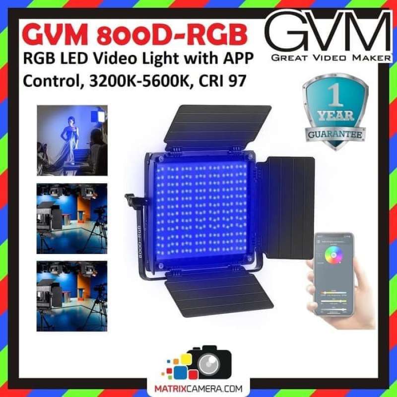 Jual Gvm 800d-rgb Rgb Led Studio Video Light Di Seller Rumix ...