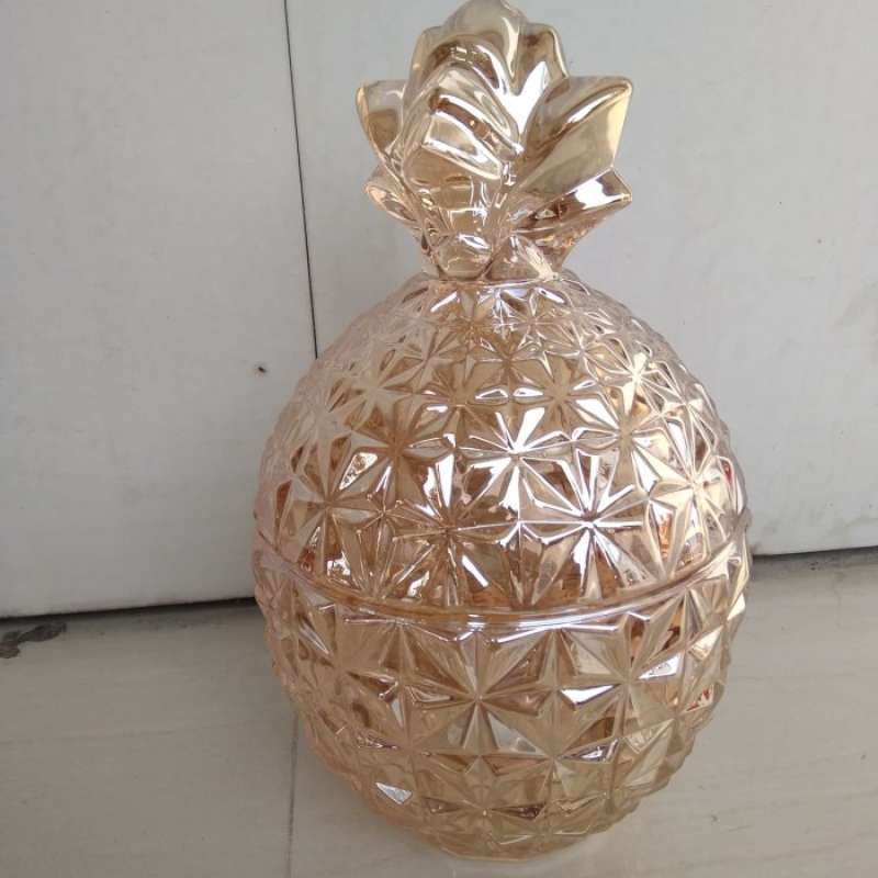 Promo Toples Permen Kue Pineapple Nanas Glass Gold Diskon 23% Di Seller ...