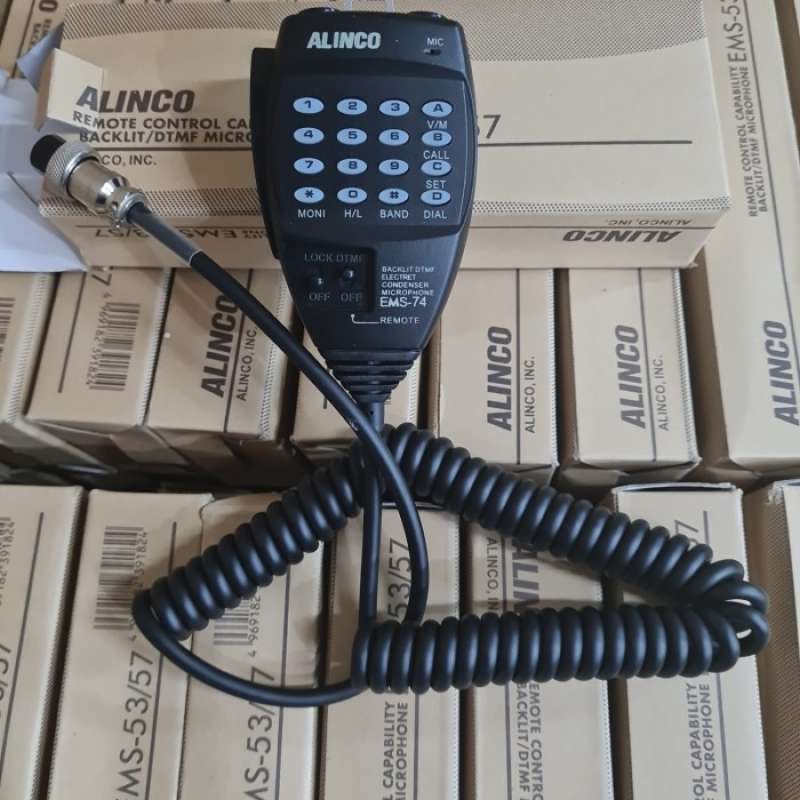 Promo Alinco Ems-57 Mic Rig Dr-135 New Extra Hand Mic Radio Dr135 Ems57 Diskon 23% Di Seller ...