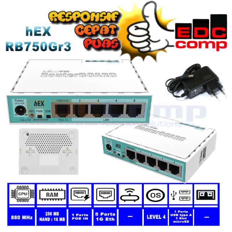 Promo Mikrotik Rb750gr3 Hex / Rb750gr3 Hex Router Mikrotik Diskon 23% ...