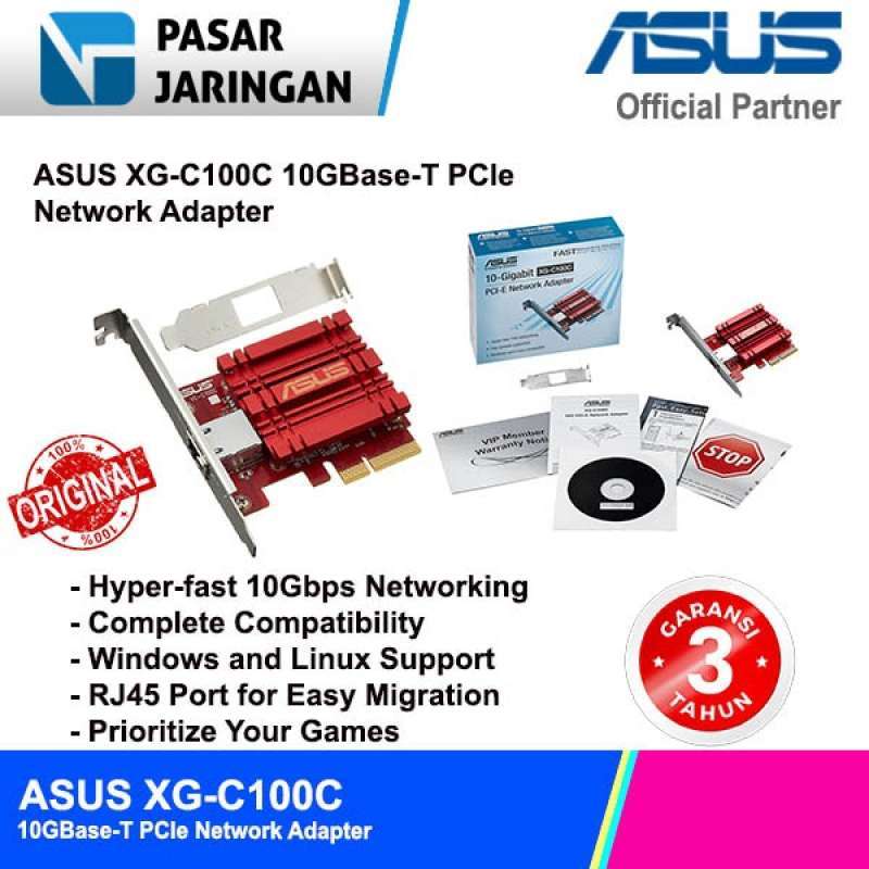 Promo Asus Xg-c100c 10gbase-t Pcie Network Adapter Diskon 23% Di Seller ...
